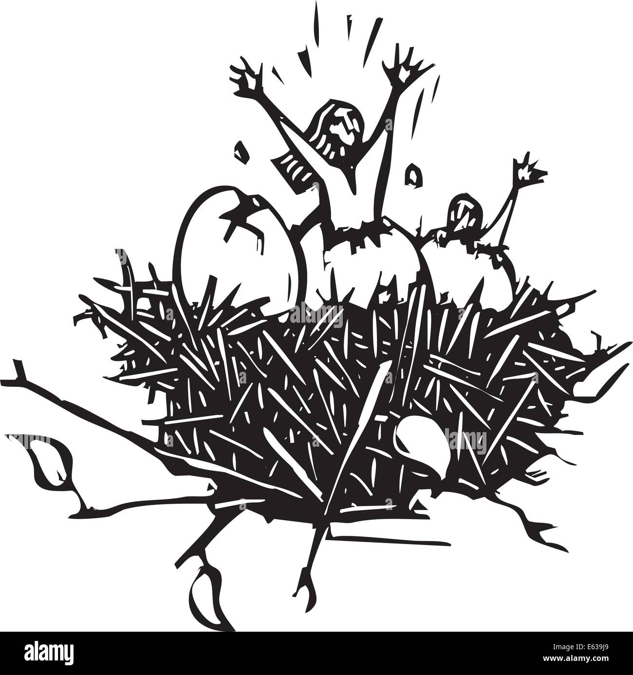 Breaking out of your shell Stock Vector Images - Alamy