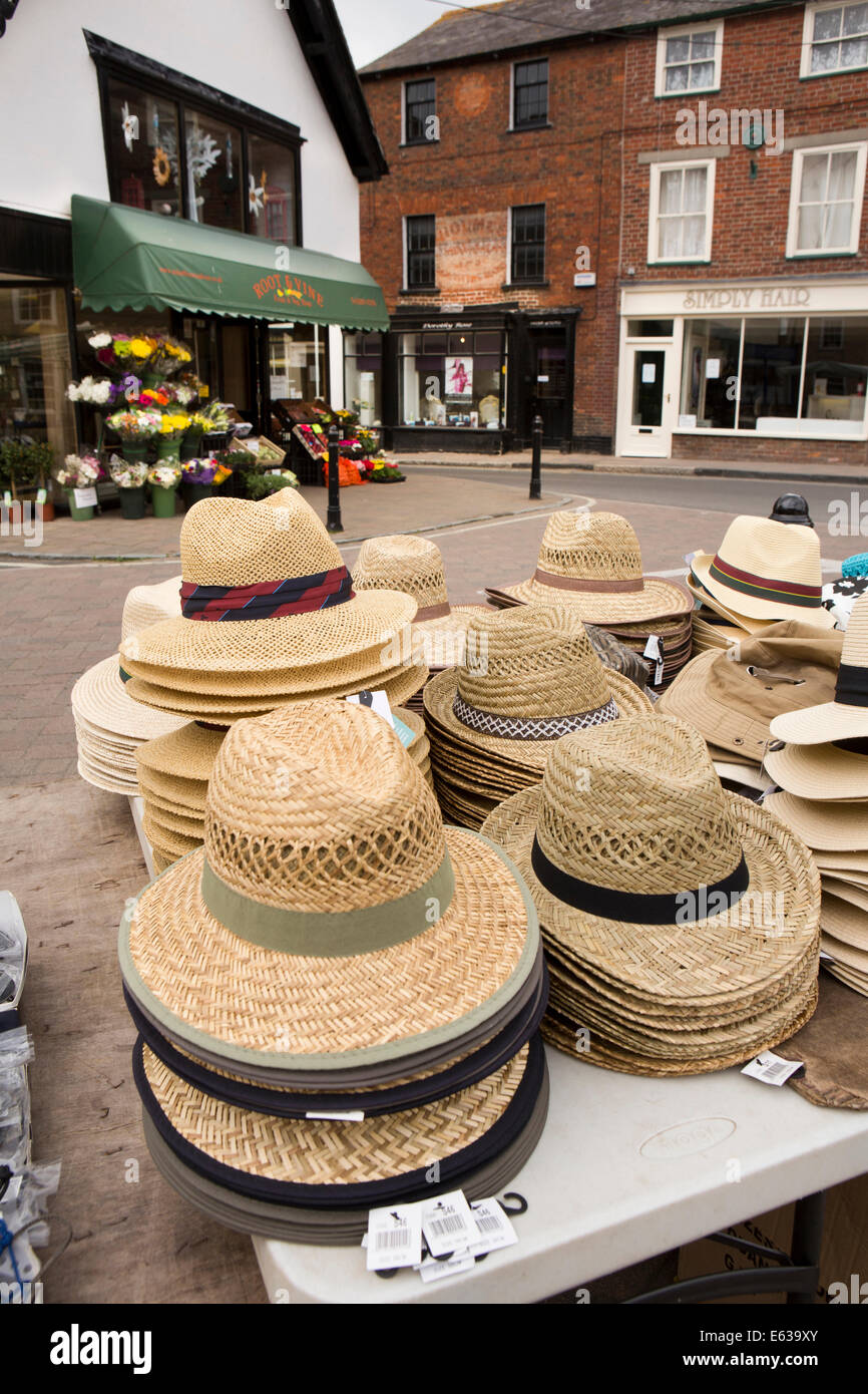 UK England, Dorset, Stuminster Newton, Market Place, Market in progress ...