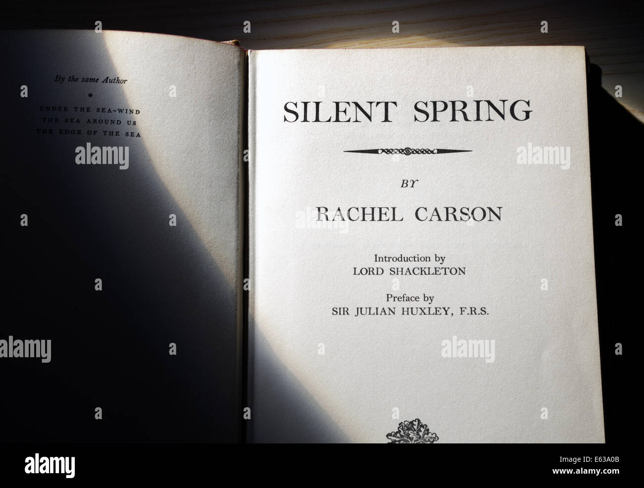 Silent Spring, a book by Rachel Carson Stock Photo - Alamy