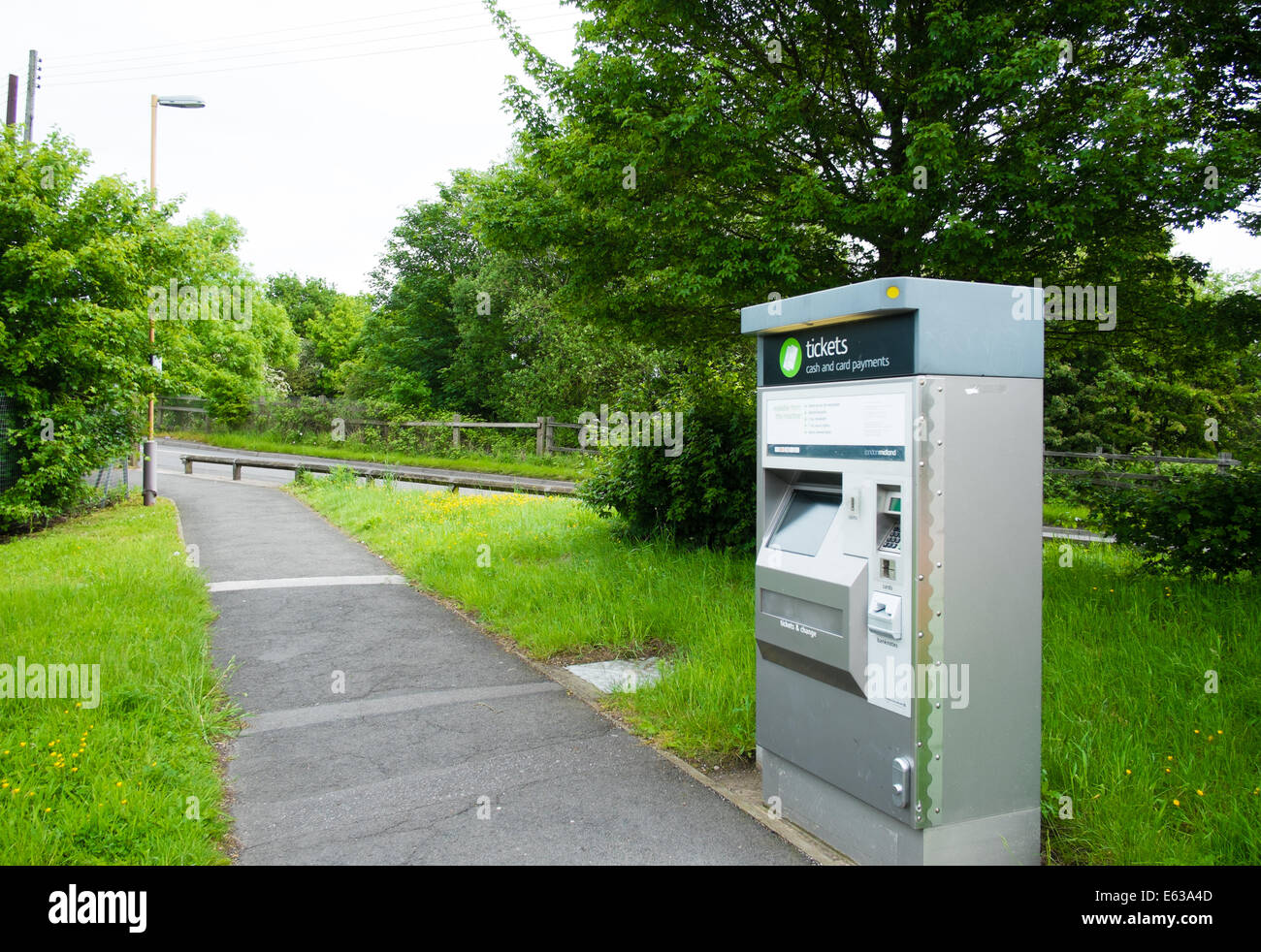 Whitlock's End station ticket machine Stock Photo - Alamy