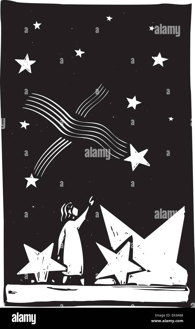 Falling stars vector vectors hi-res stock photography and images - Alamy