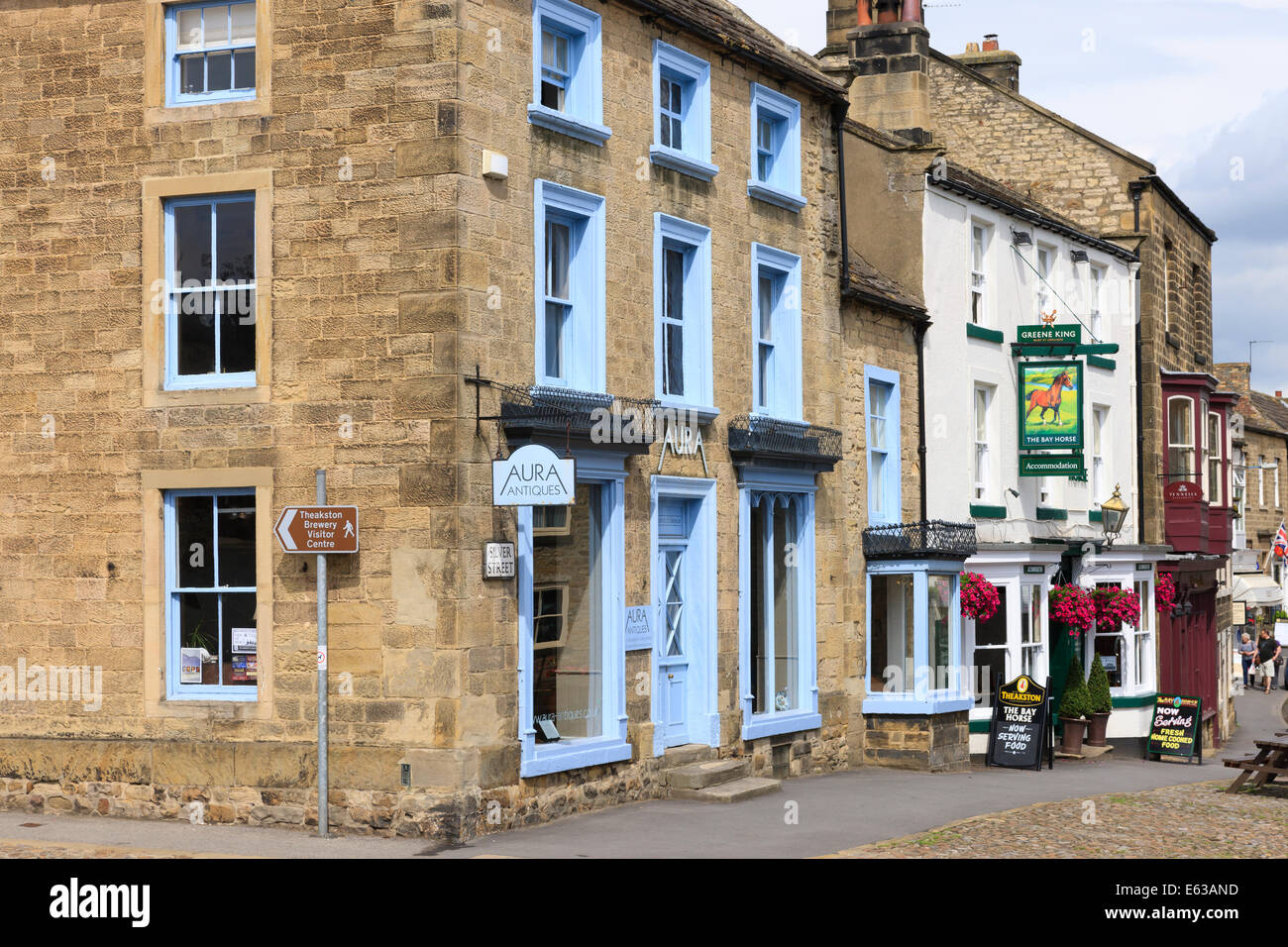 Market Place Masham Harrogate North Yorkshire England Stock Photo - Alamy