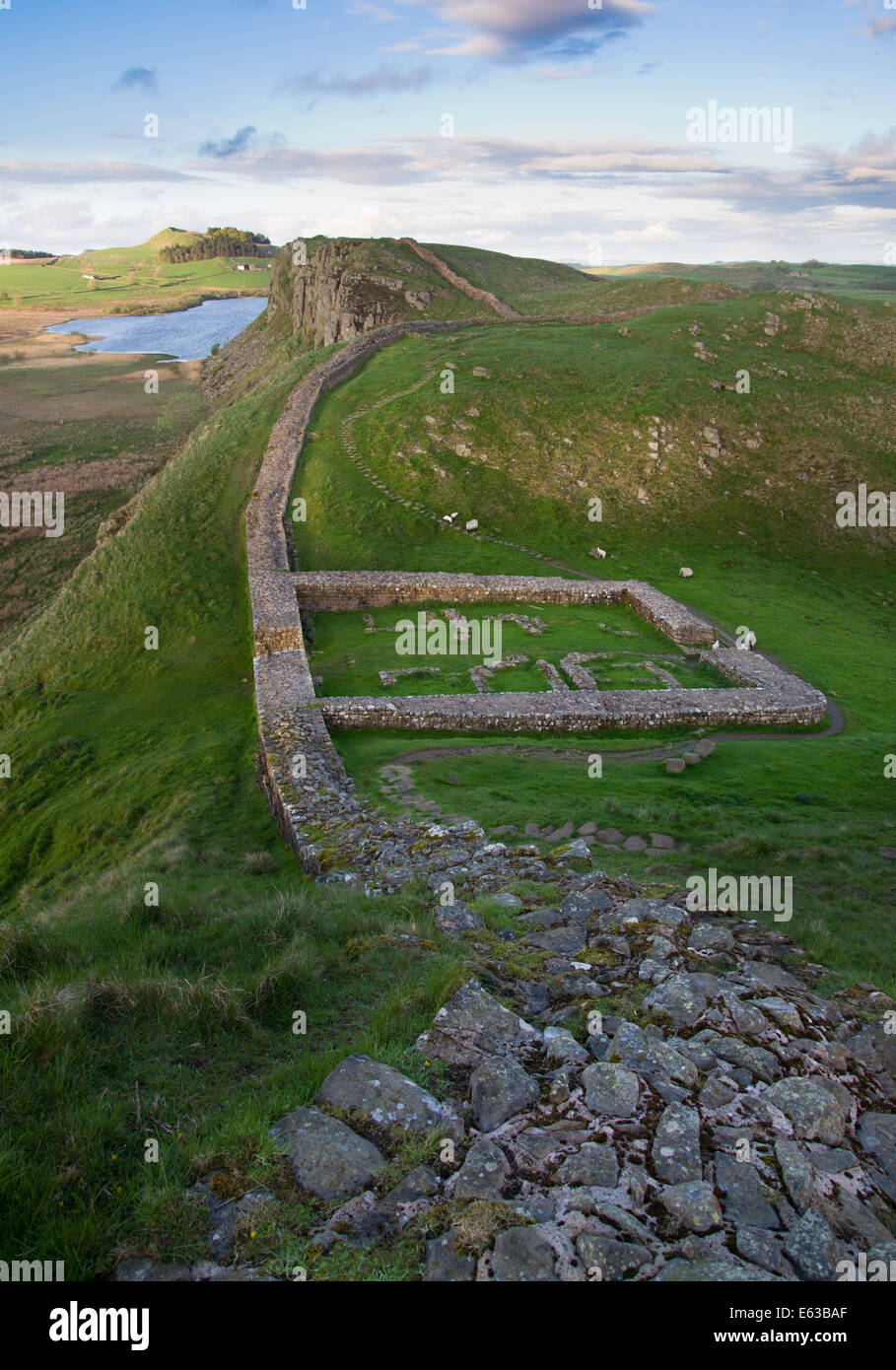 Hadrian's wall the vallum hi-res stock photography and images - Alamy
