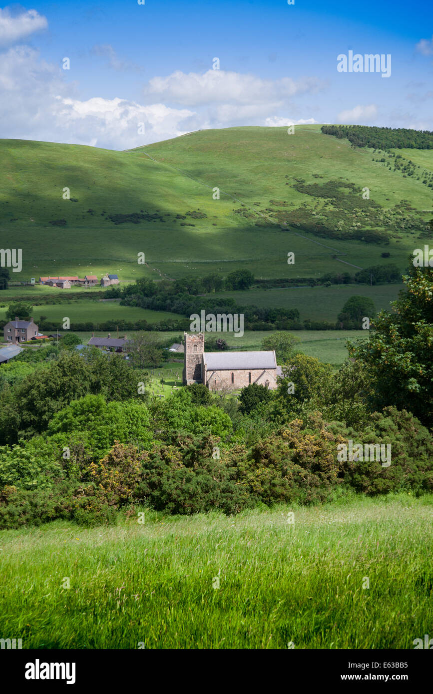 The church of St Gregory the Great, Kirknewton in north Northumberland ...