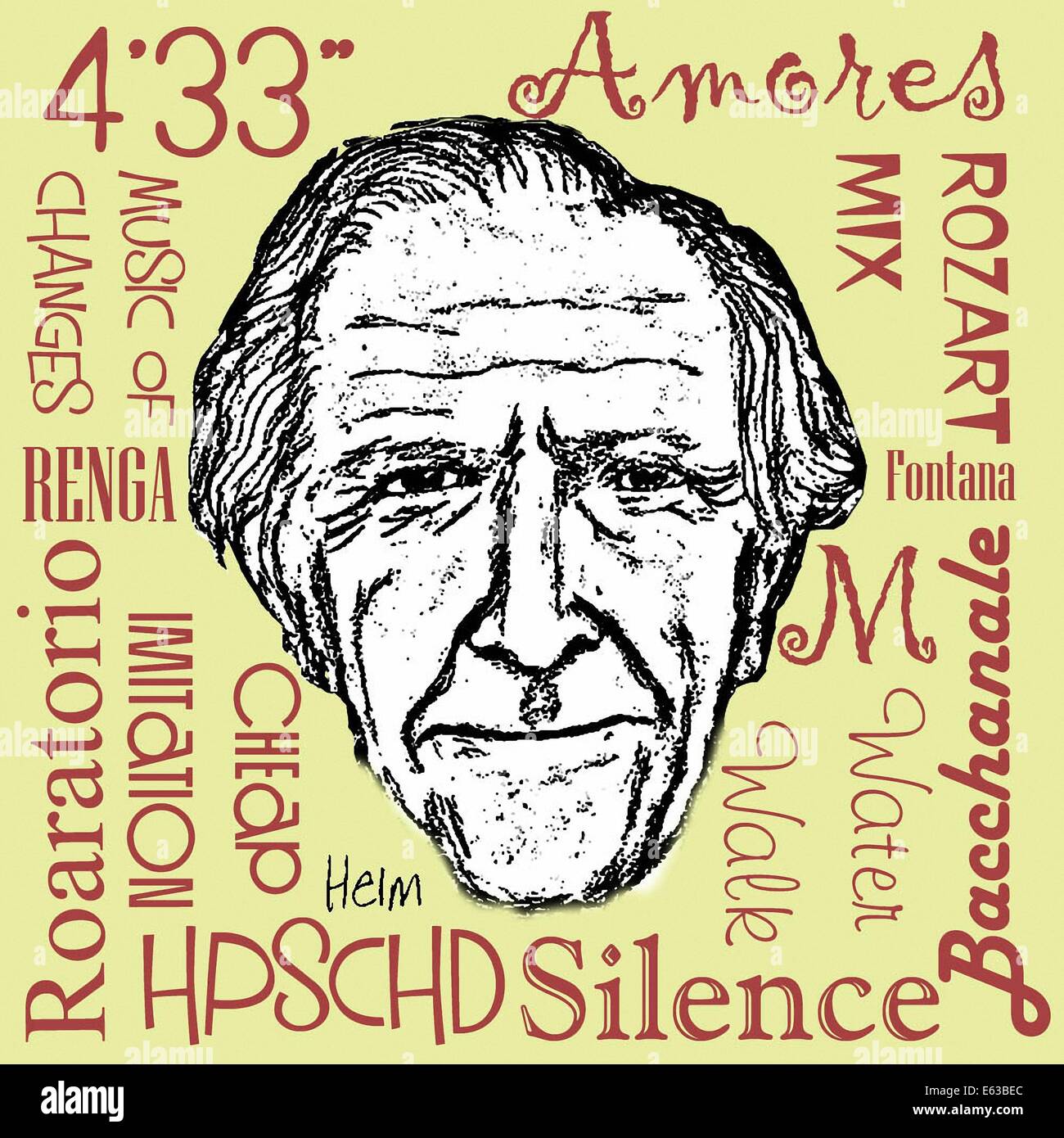 John cage composer hi-res stock photography and images - Alamy
