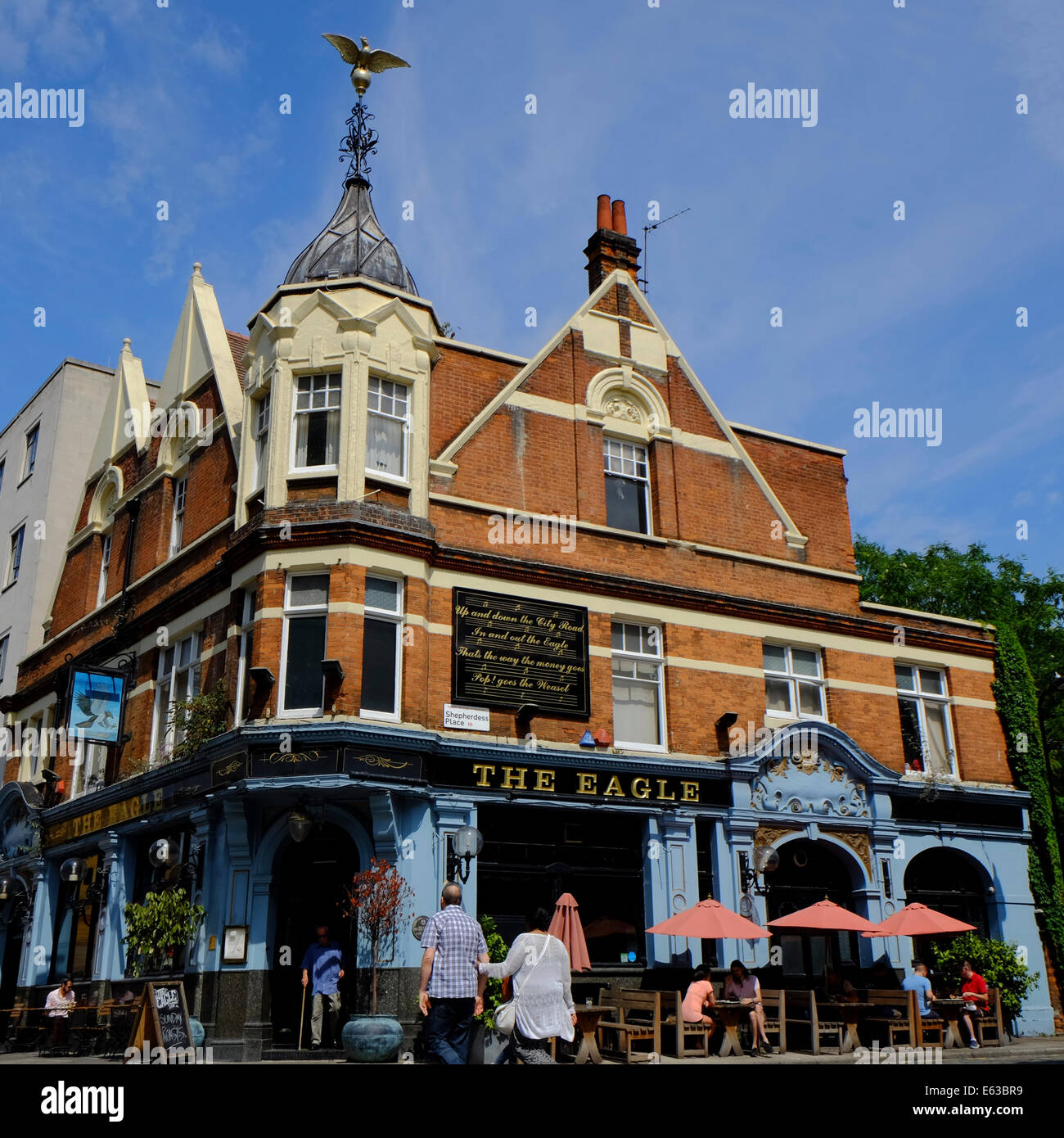 The Eagle pub in Hackney Stock Photo - Alamy