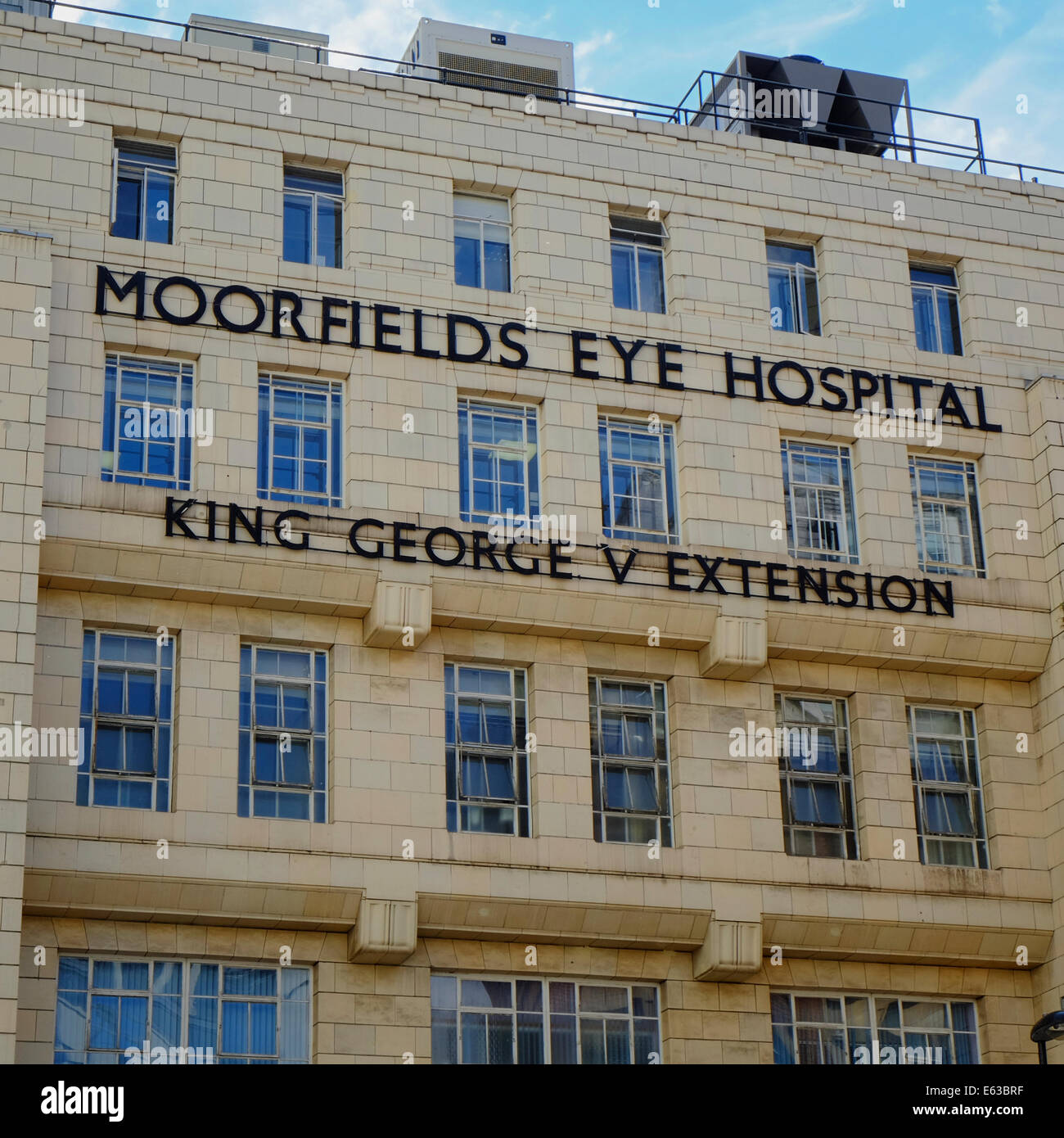 MOORFIELDS EYE HOSPITAL Stock Photo - Alamy