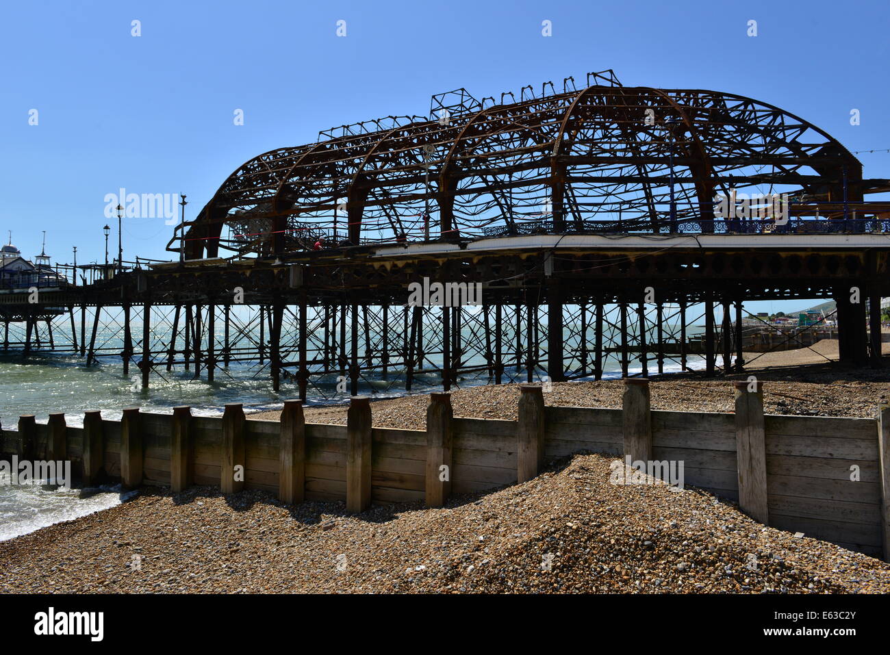 Eastbourne Pier after the Fire of 2014 Stock Photo - Alamy