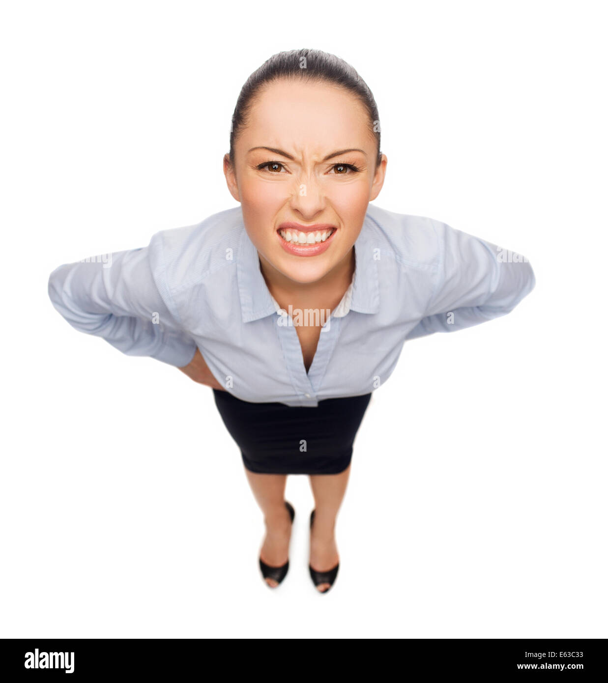 Woman angry funny Cut Out Stock Images & Pictures - Alamy