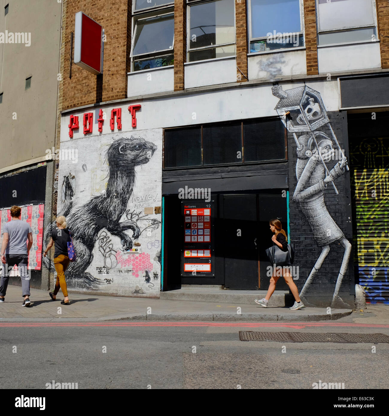 graffiti wall art in Hackney, London Stock Photo - Alamy