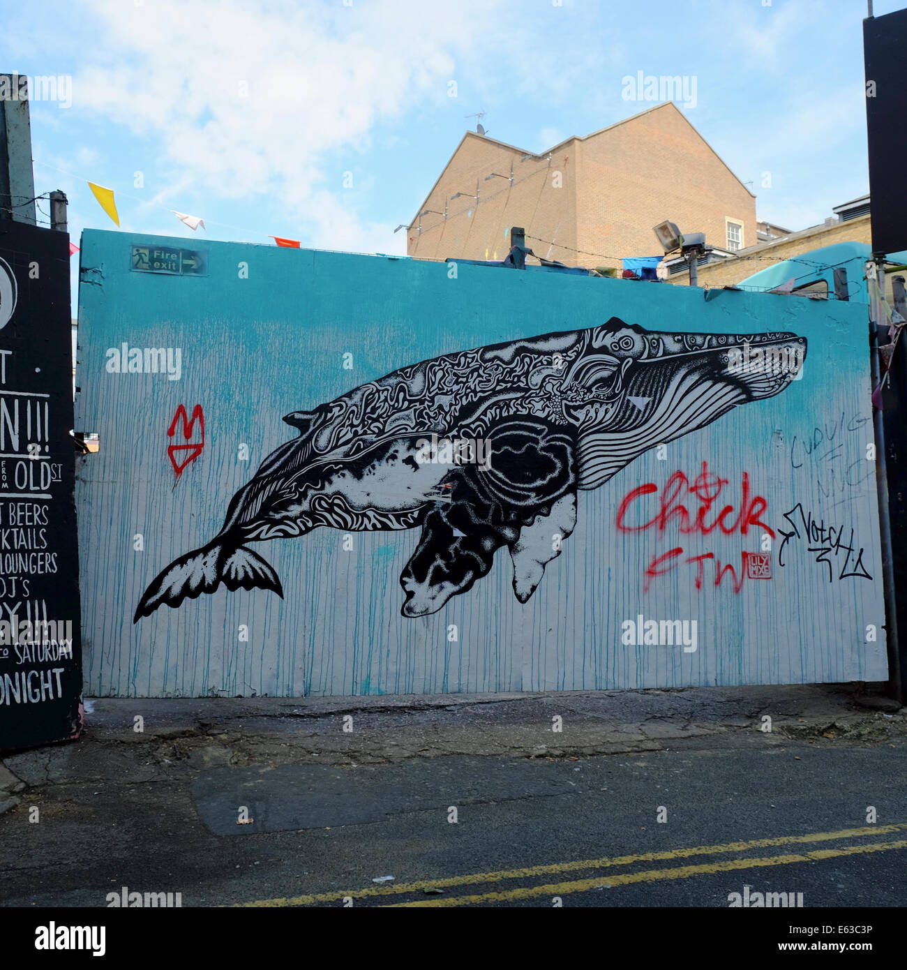 graffiti wall art in Hackney, London Stock Photo - Alamy