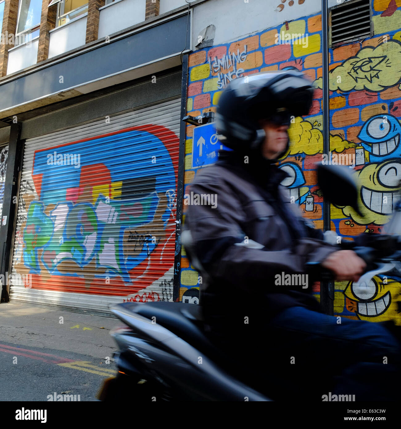 graffiti wall art in Hackney, London Stock Photo - Alamy