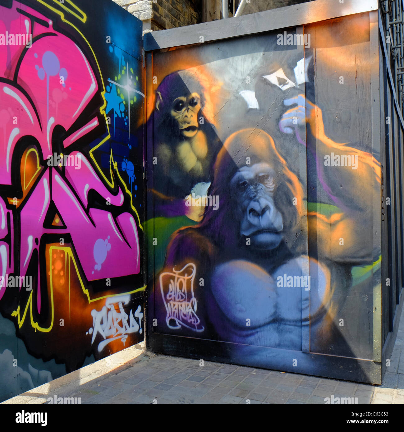 graffiti wall art in Hackney, London Stock Photo - Alamy