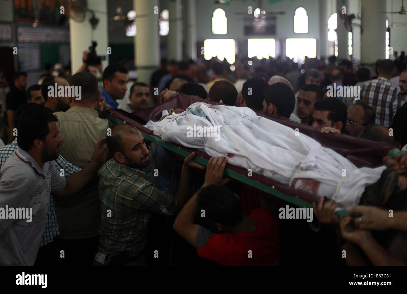 Gaza City, Gaza Strip, Palestinian Territory. 13th Aug, 2014 ...