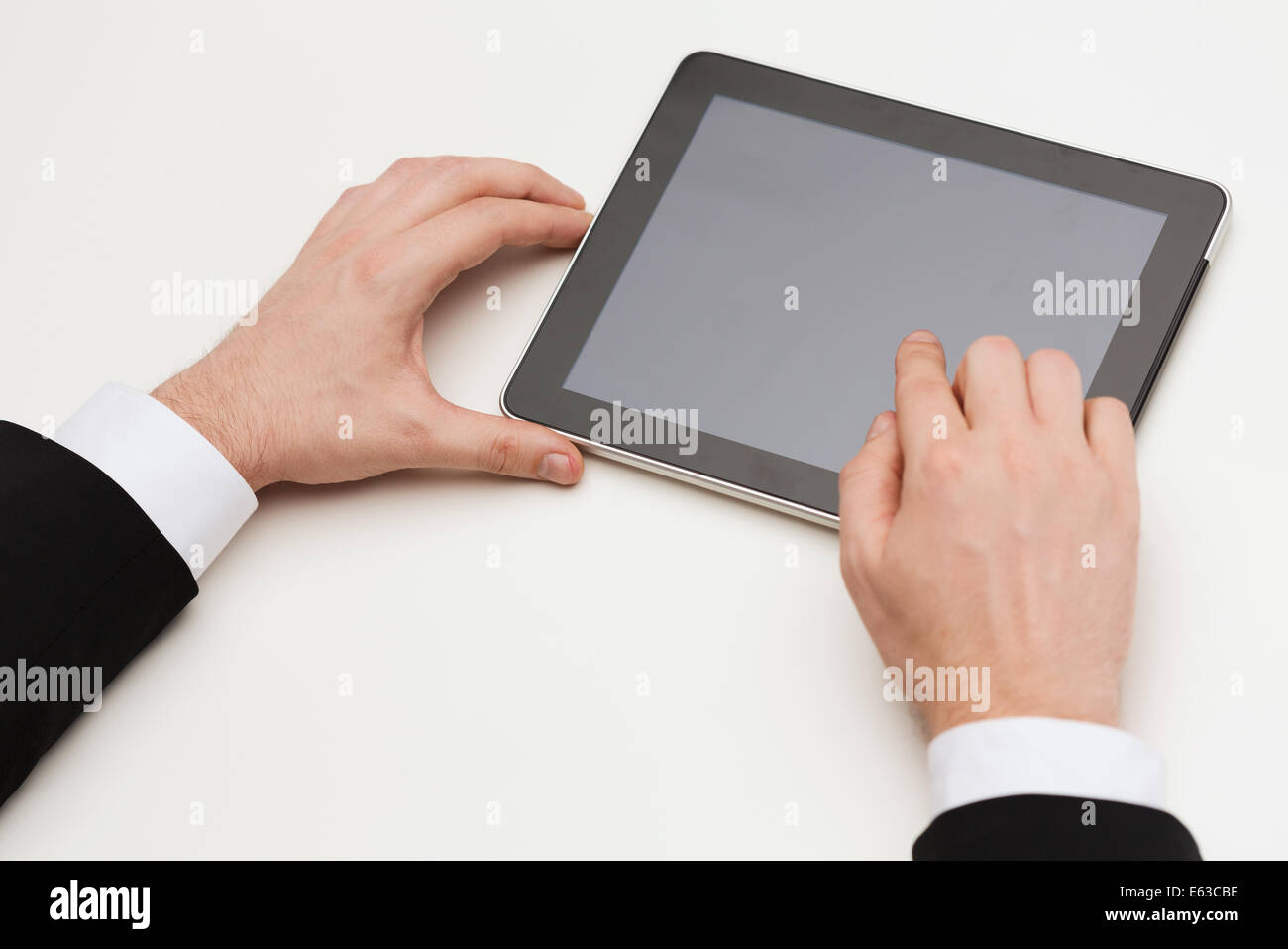 Closeup man touching watching hi-res stock photography and images - Alamy