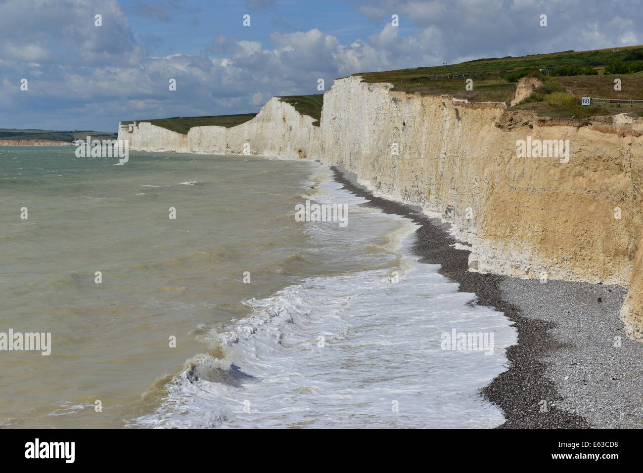 Cliffs at Burling Gap in East Sussex Stock Photo - Alamy