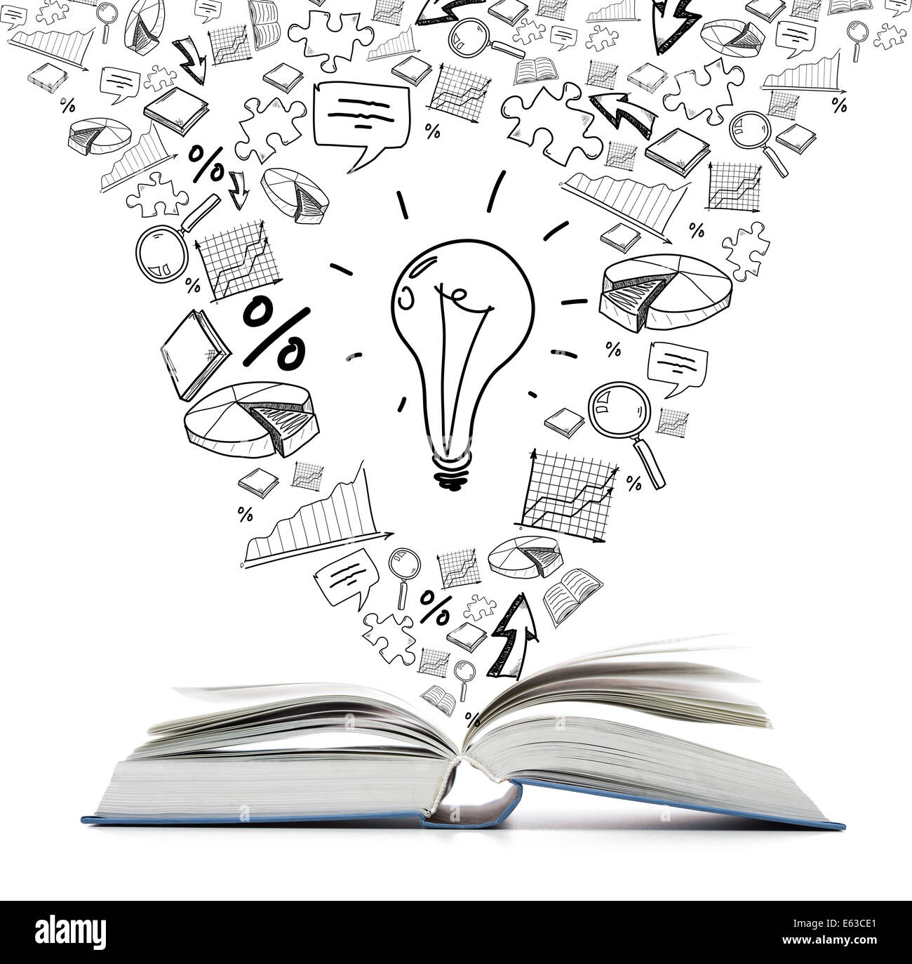 open book on the table Stock Photo - Alamy