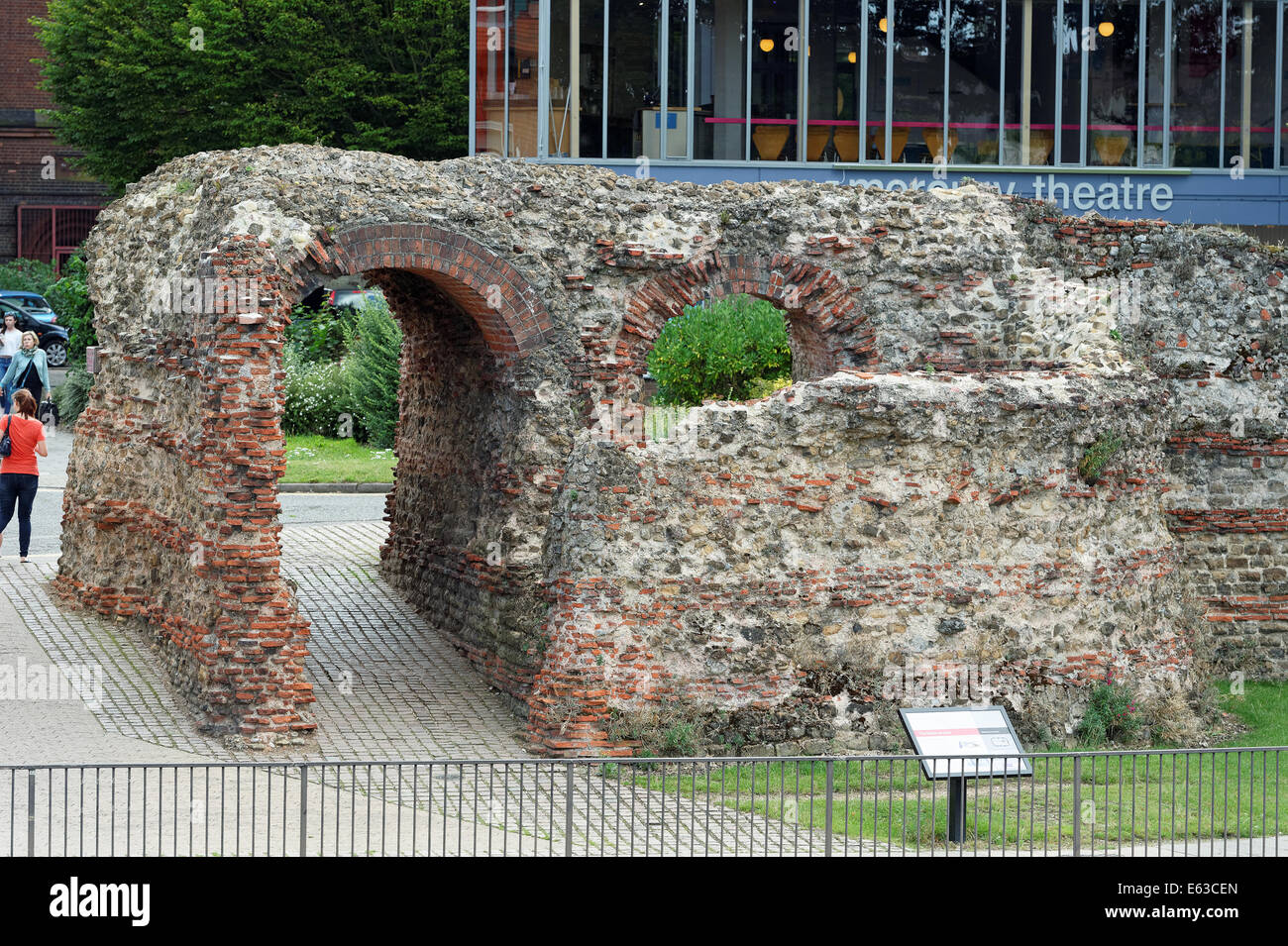 Balkerne Gate,Colchester,UK - a Roman gateway in the town's Roman wall ...