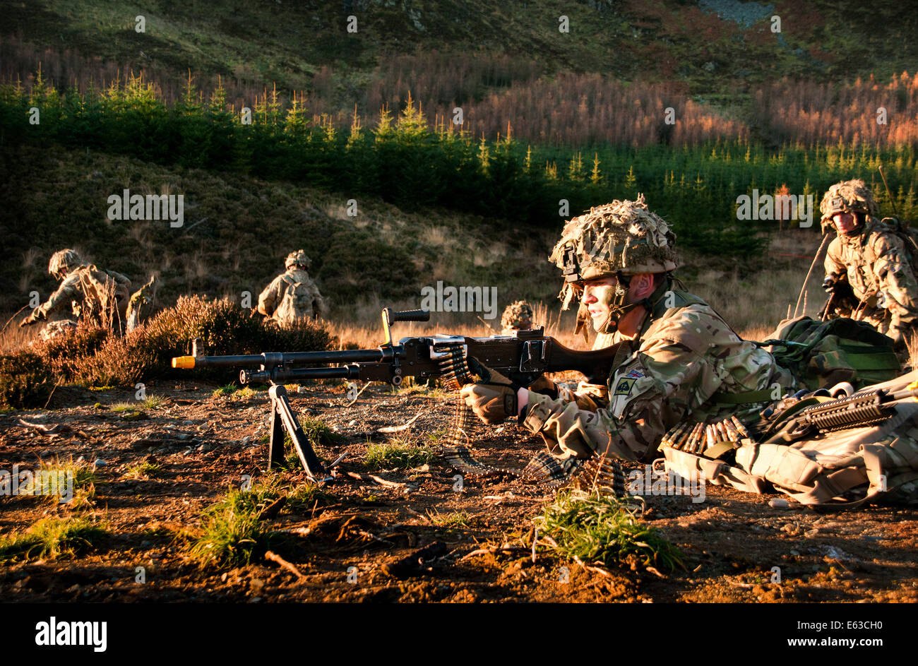 Soldiers of the 3rd Battalion the Rifles on exercise Stock Photo - Alamy