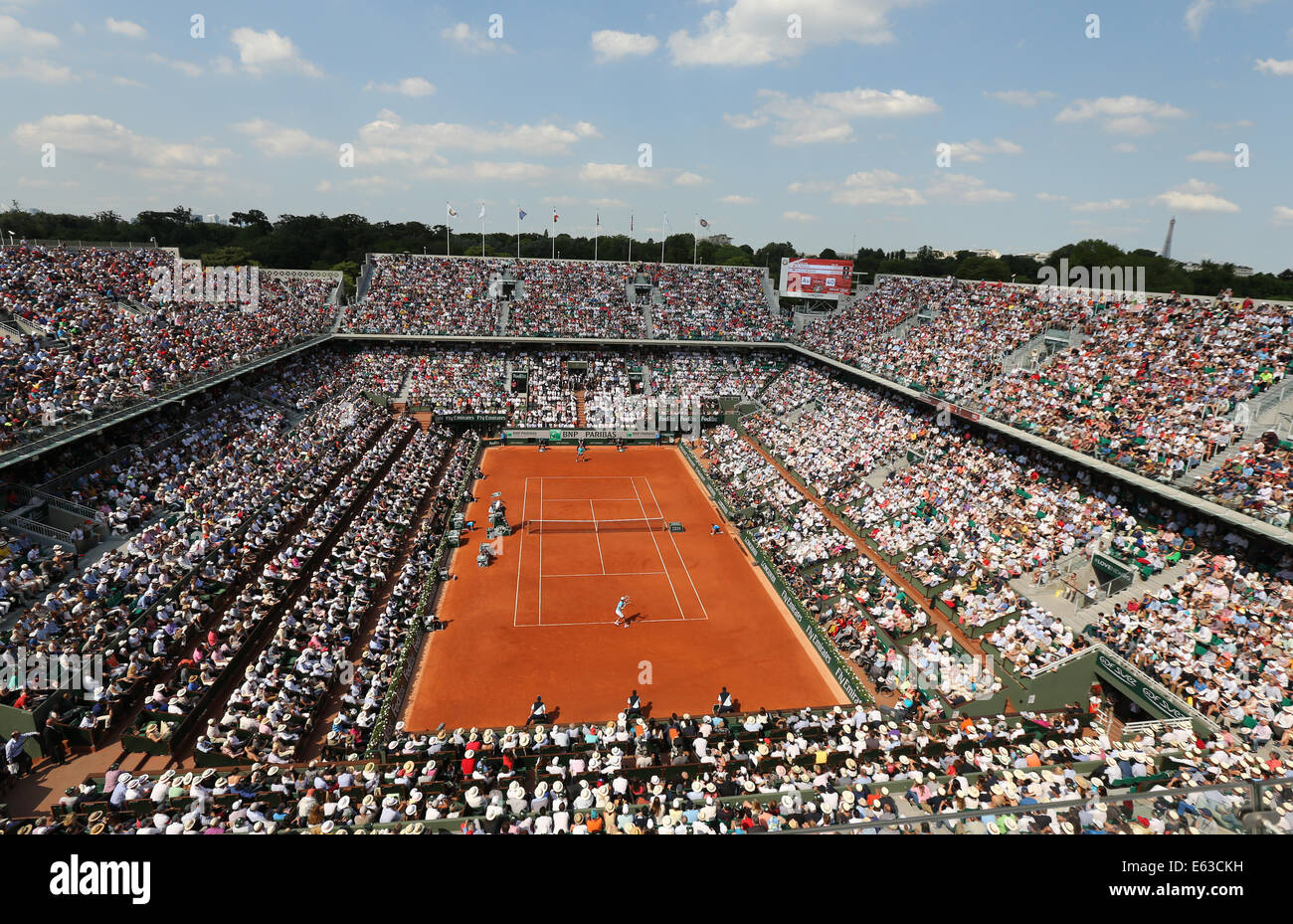 Men`s Final of the French Open 2014, Roland Garros,Paris,France Stock ...