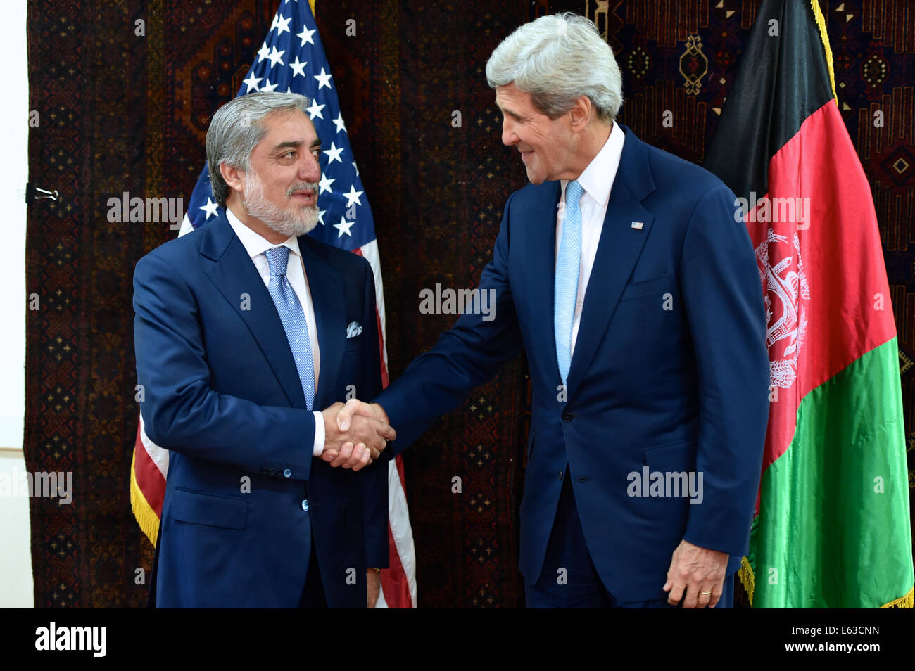 Afghan presidential candidate Abdullah Abdullah appears before ...
