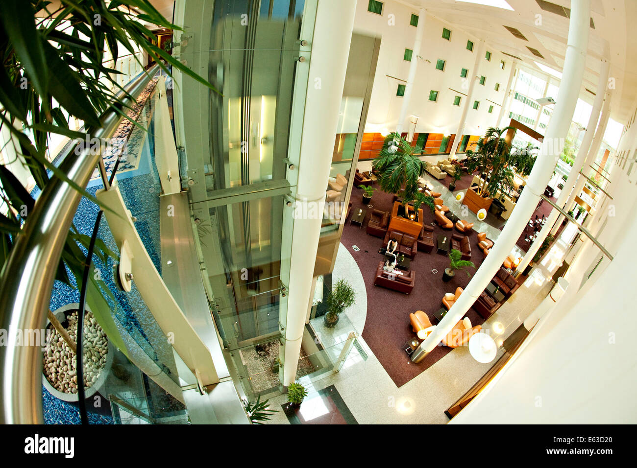Gatwick Arora International Hotel Lounge shot from above Stock Photo ...
