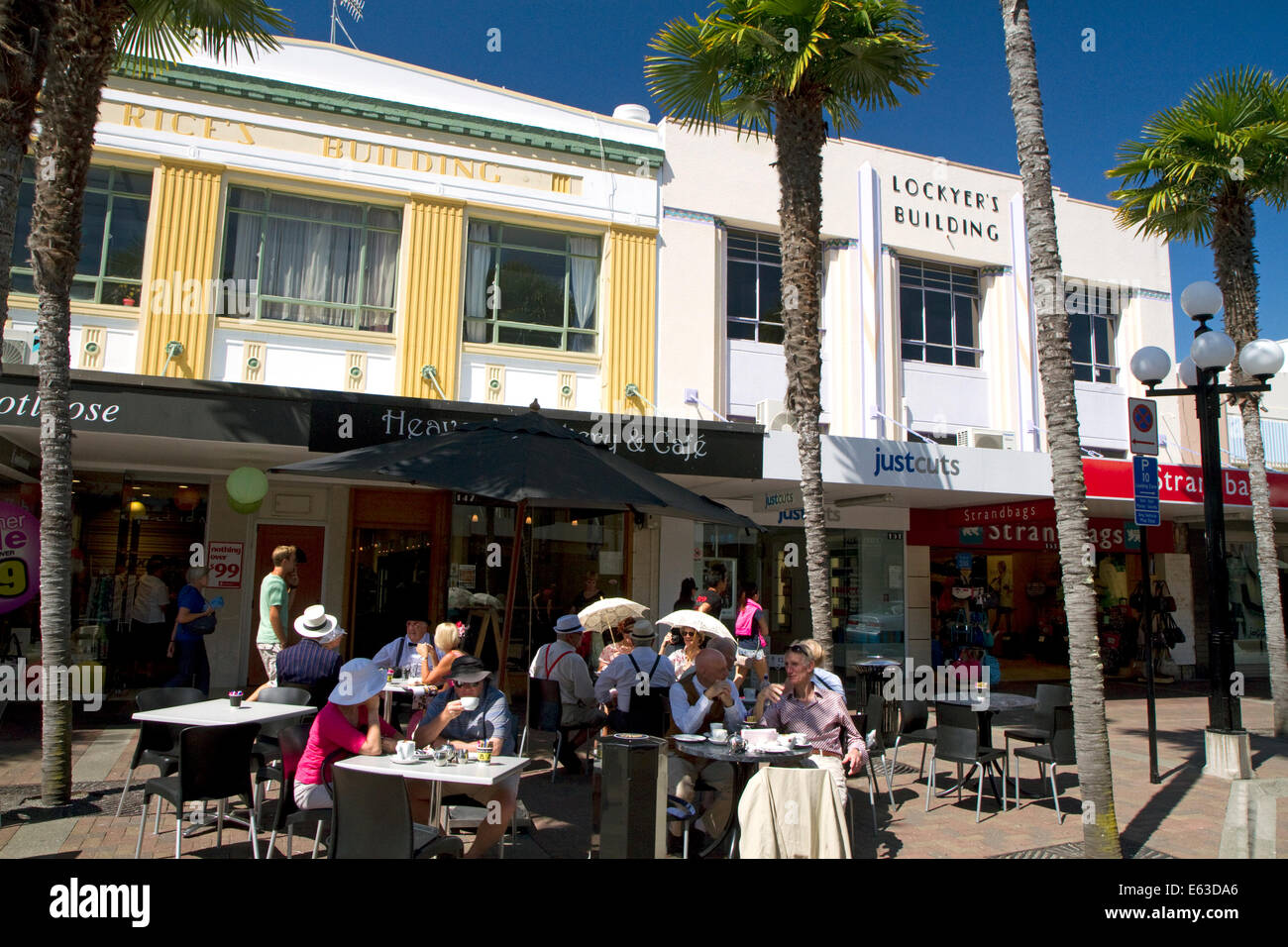 Art deco building at Napier in the Hawke's Bay Region, North Island ...
