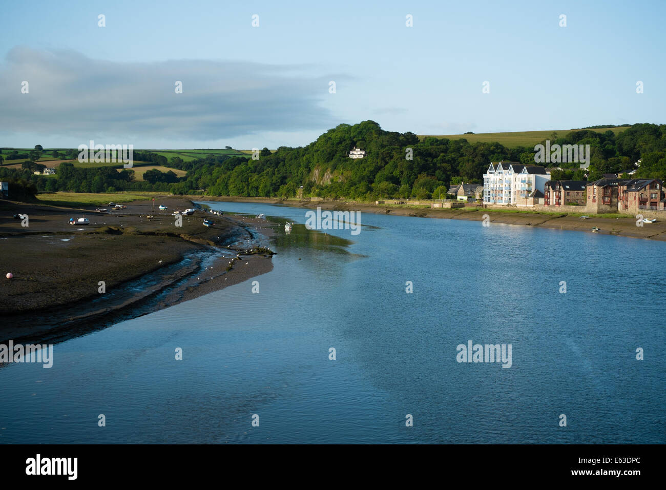 River Torridge at Bideford devon Stock Photo - Alamy