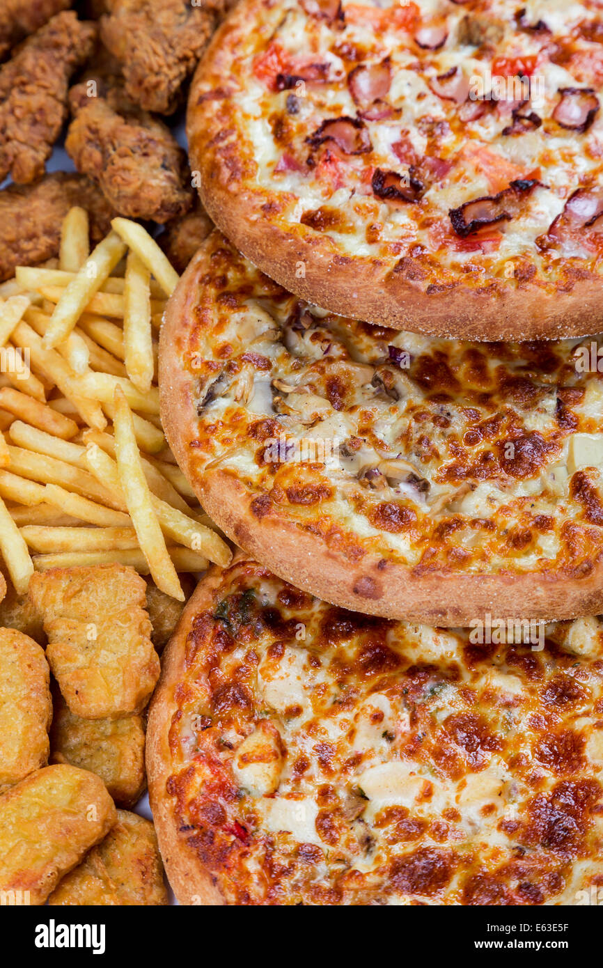 Chicken nuggets chips hi-res stock photography and images - Alamy