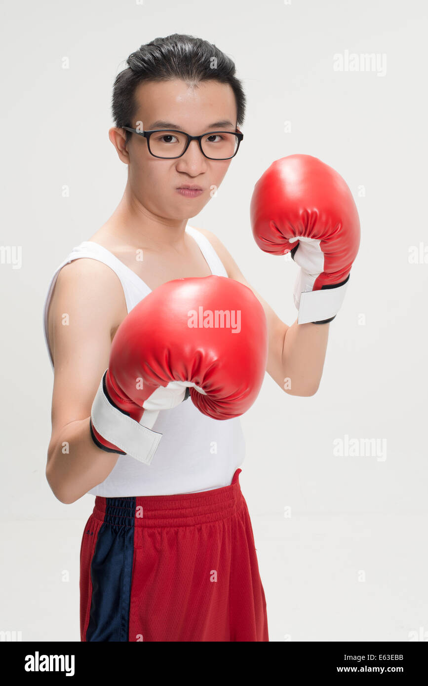 Portrait of Boxing Player Posing Stock Photo - Alamy