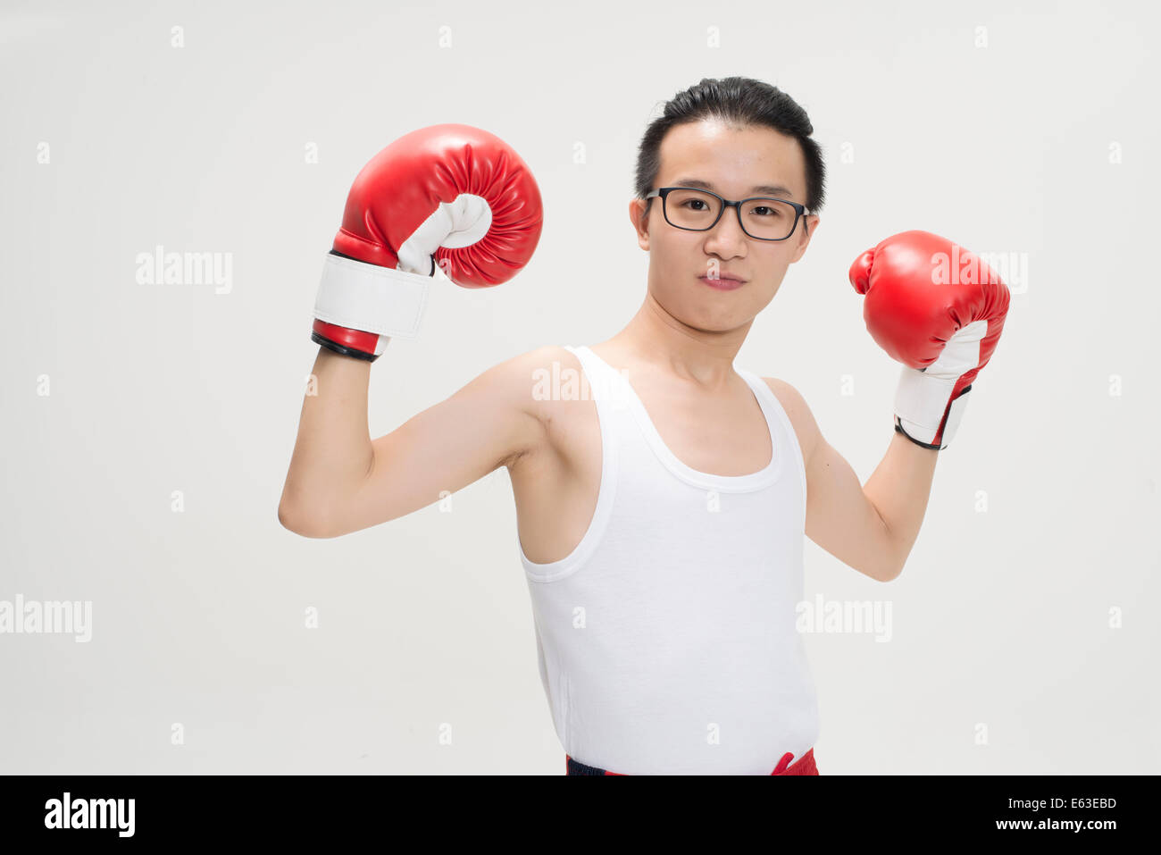 Portrait of Boxing Player Posing Stock Photo - Alamy