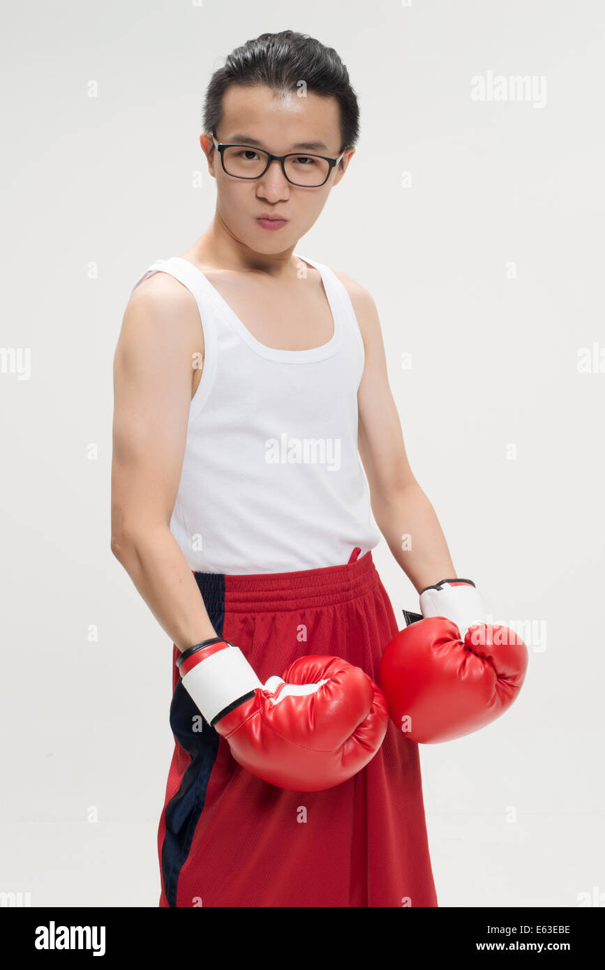 Portrait of Boxing Player Posing Stock Photo - Alamy