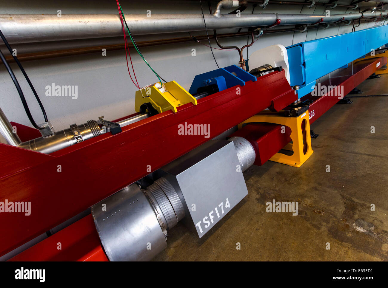 Batavia, Illinois, USA. 12th Aug, 2014. A scale model of the imterior ...