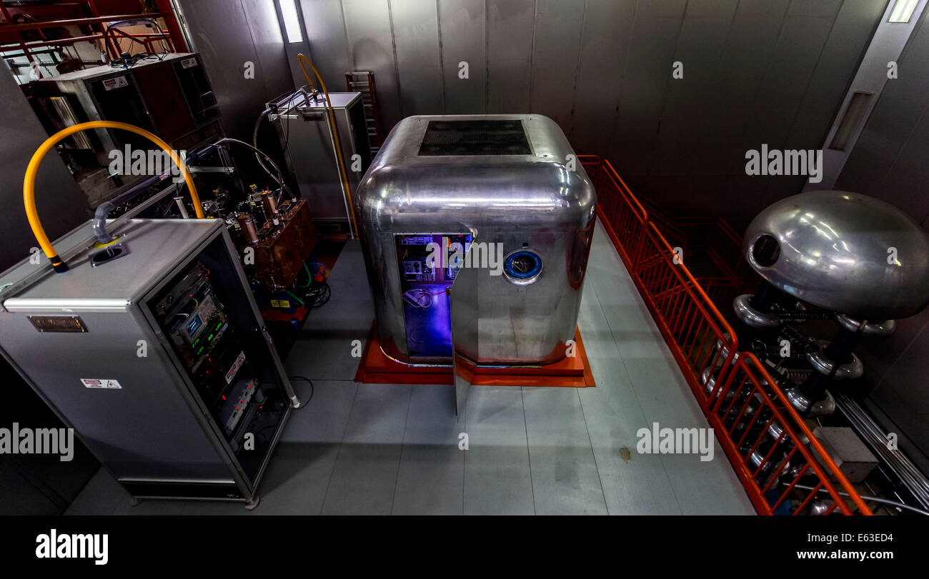 Batavia, Illinois, USA. 12th Aug, 2014. The RFQ (Radiofrequency ...