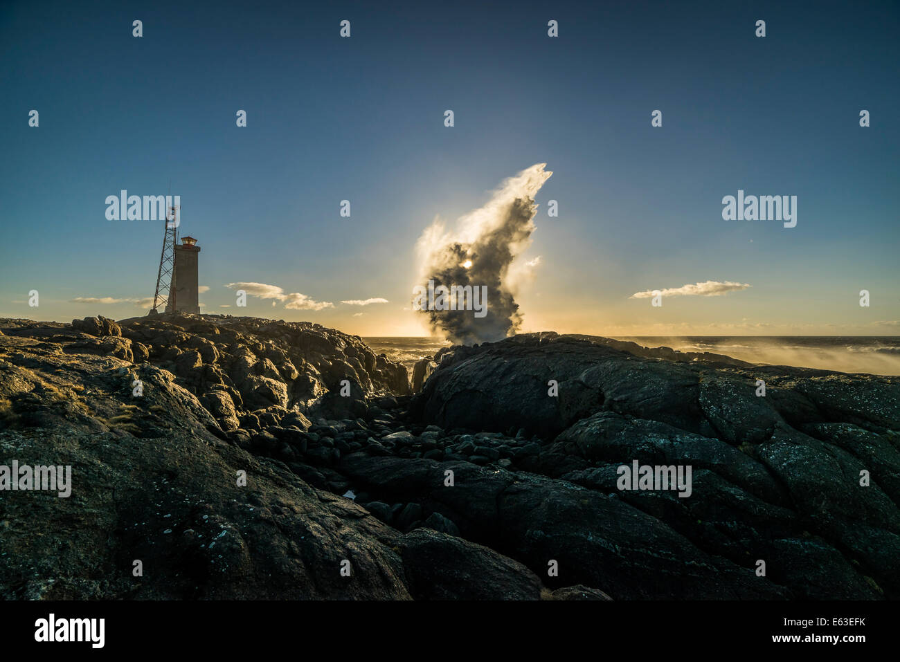 Stokksnes lighthouse stokksnes eastern iceland hi-res stock photography ...