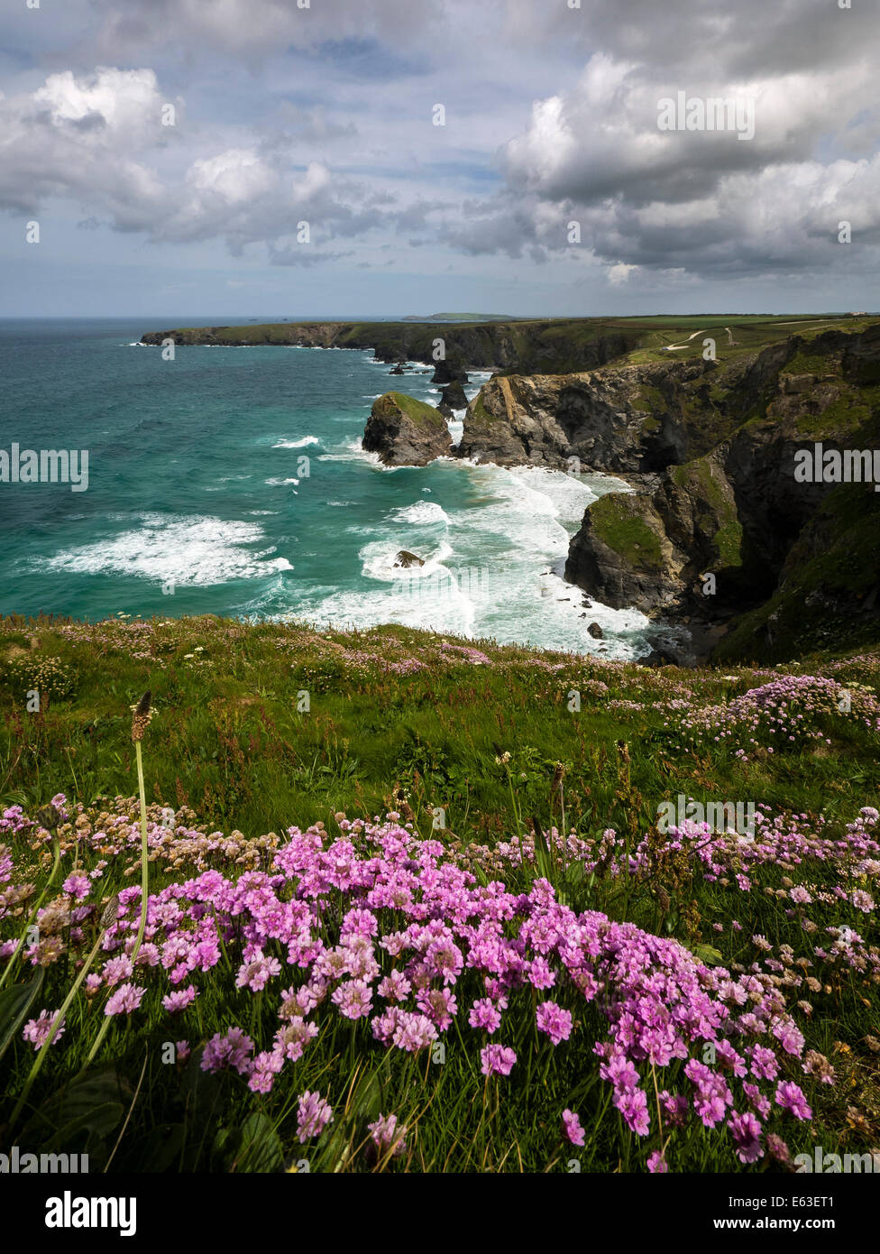 Bedruthan Steps, North Cornish Coast Stock Photo - Alamy