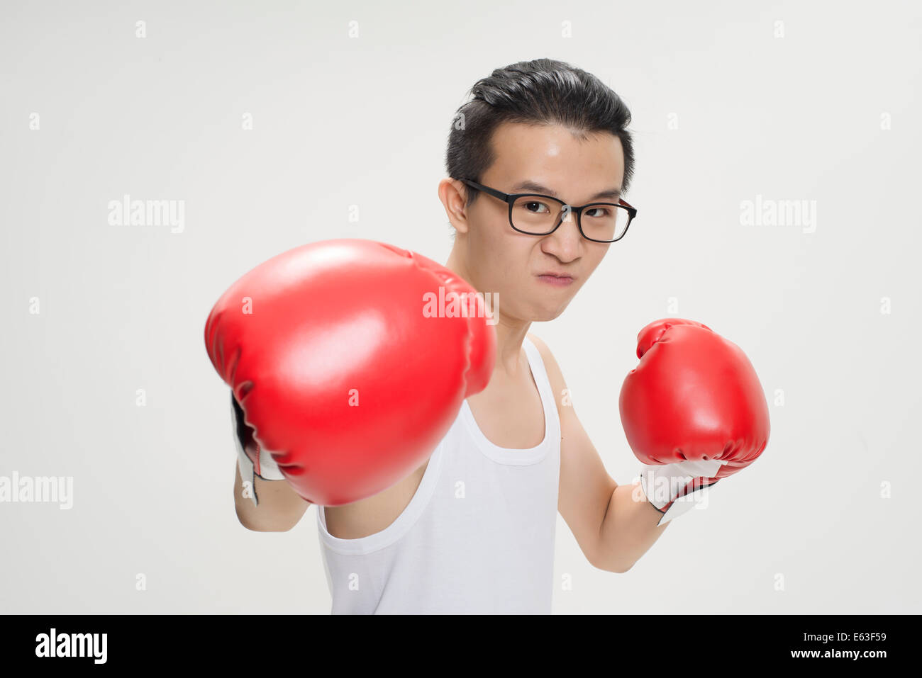 Portrait of Boxing Player Posing Stock Photo - Alamy