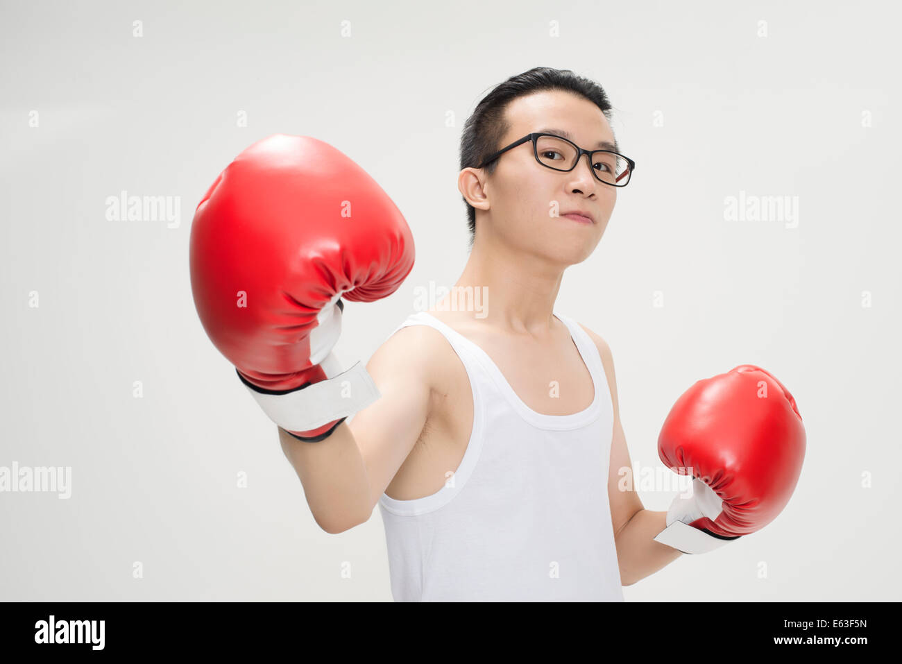 Portrait of Boxing Player Posing Stock Photo - Alamy