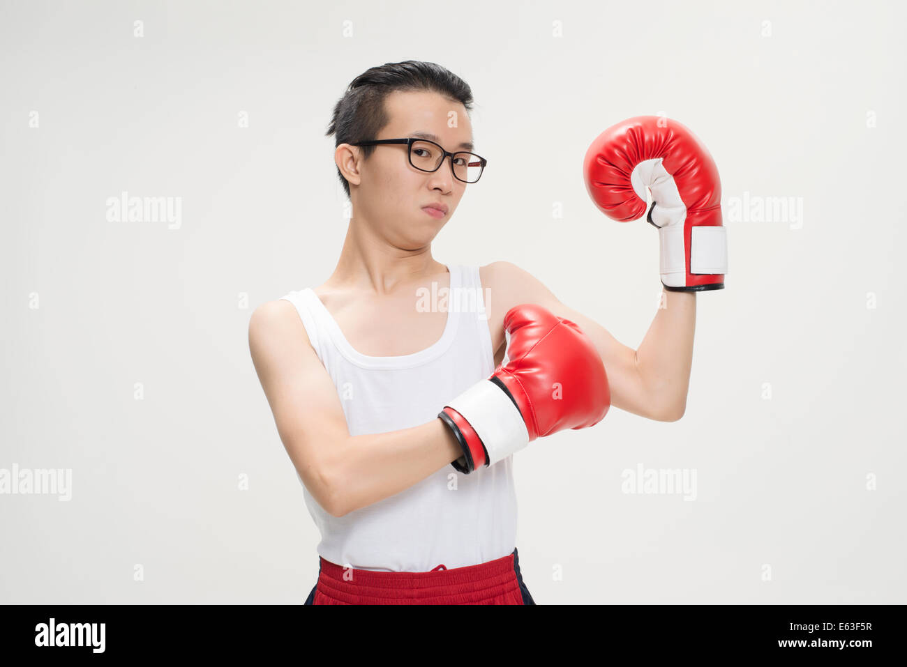 Portrait of Boxing Player Posing Stock Photo - Alamy