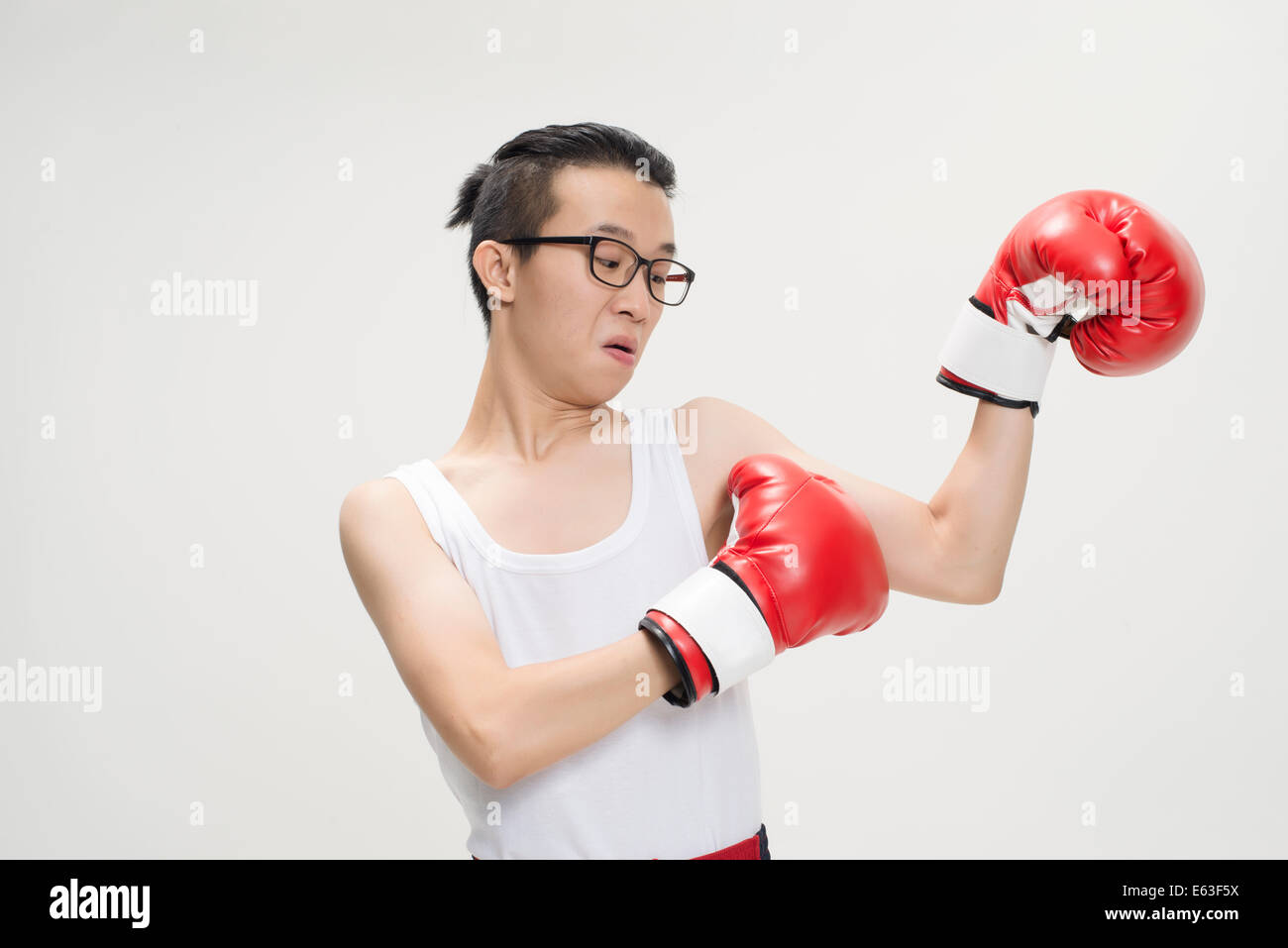 Portrait of Boxing Player Posing Stock Photo - Alamy