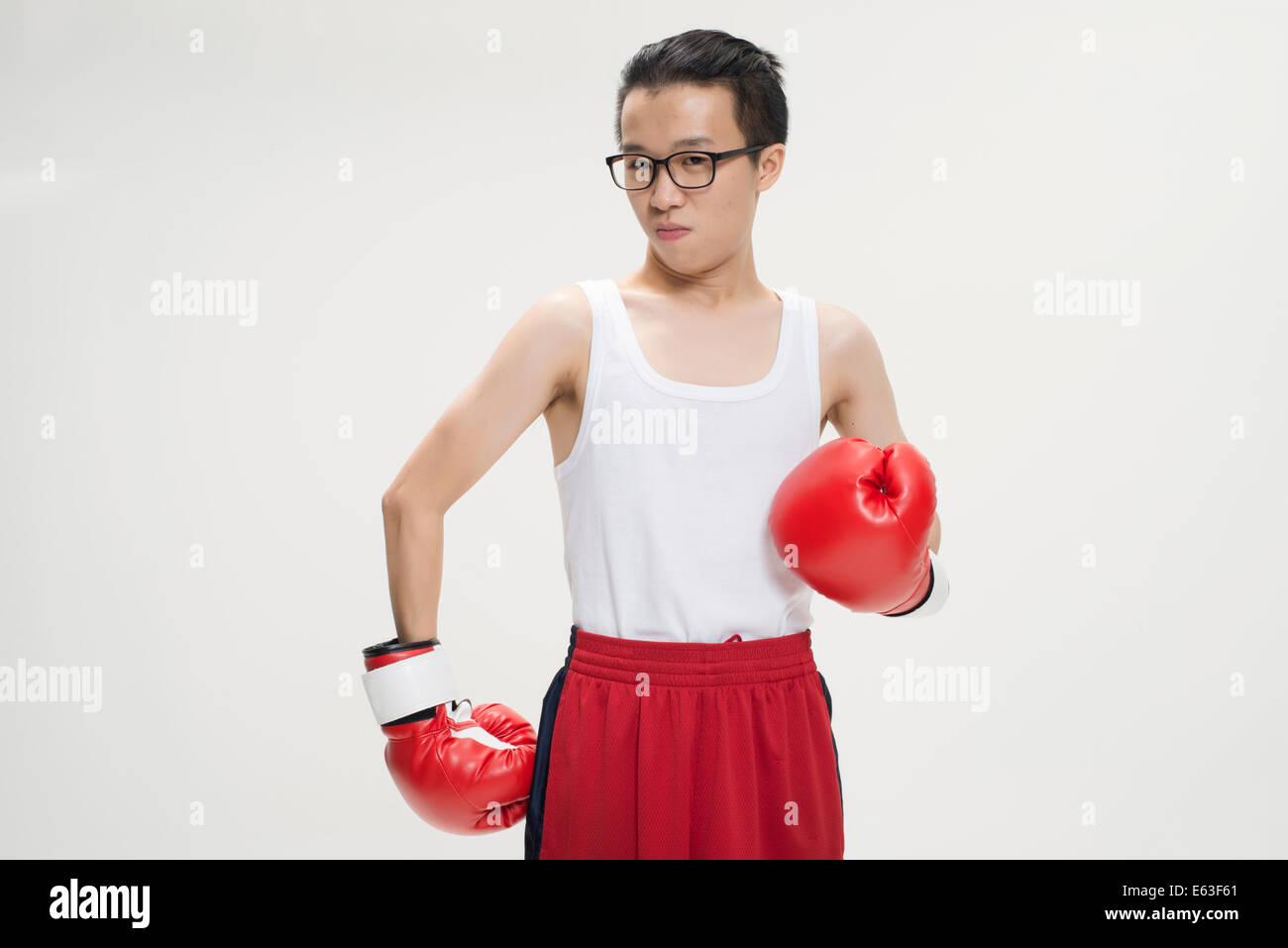 Portrait of Boxing Player Posing Stock Photo - Alamy
