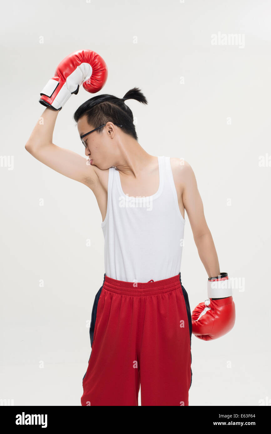 Portrait of Boxing Player Posing Stock Photo - Alamy