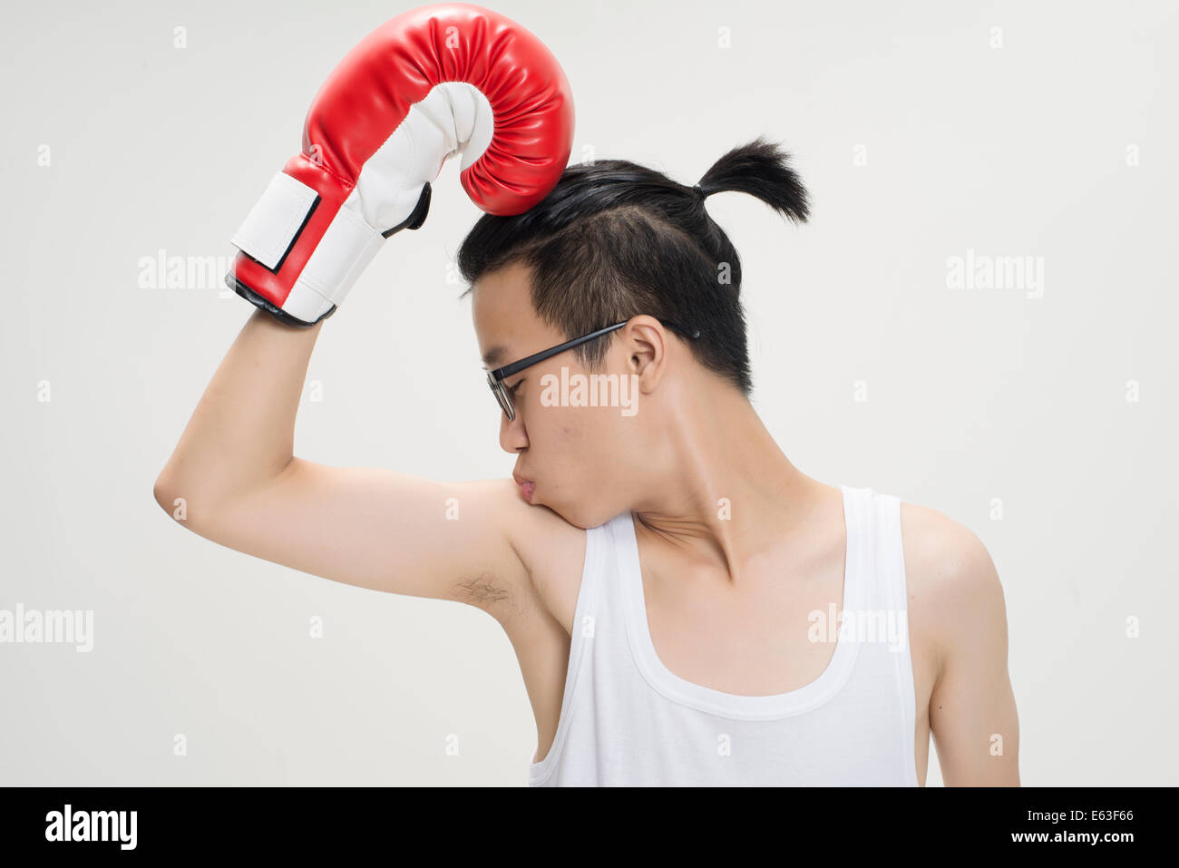 Portrait of Boxing Player Posing Stock Photo - Alamy