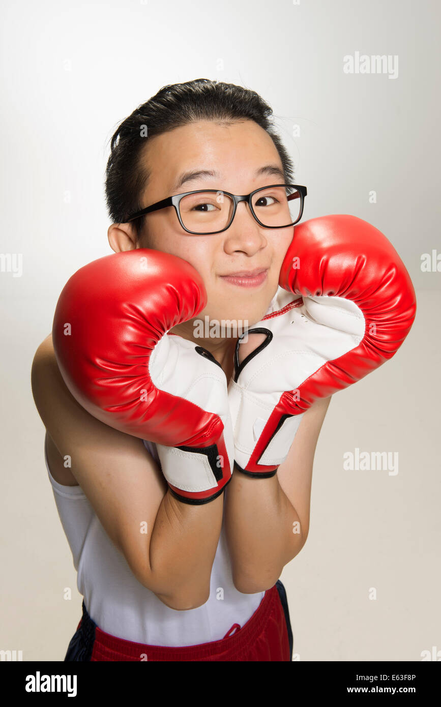 Portrait of Boxing Player Posing Stock Photo - Alamy