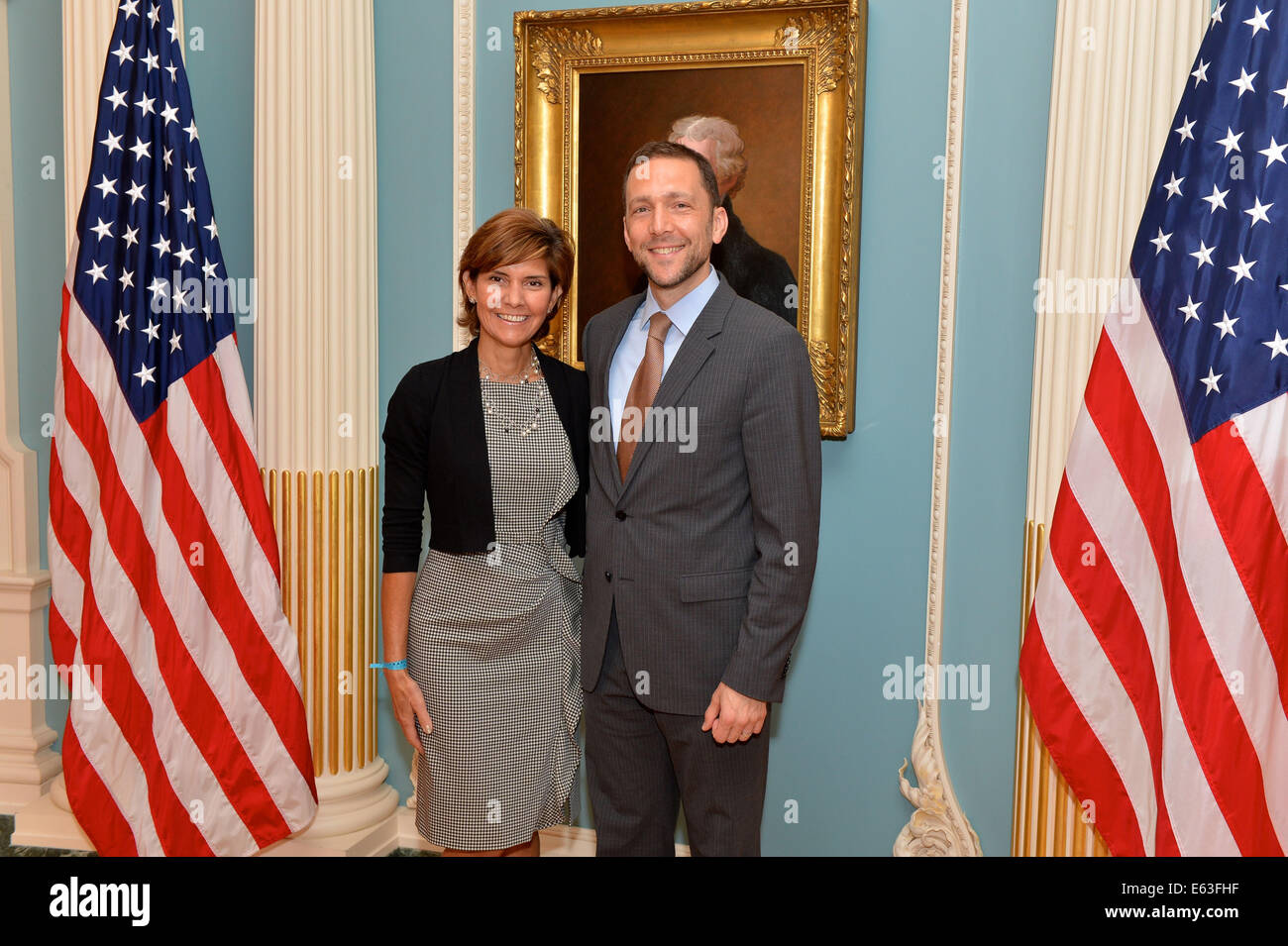 Newly sworn in Chief of Protocol Ambassador Pete Selfridge poses for a ...