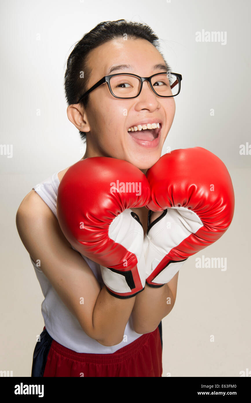 Portrait of Boxing Player Posing Stock Photo - Alamy