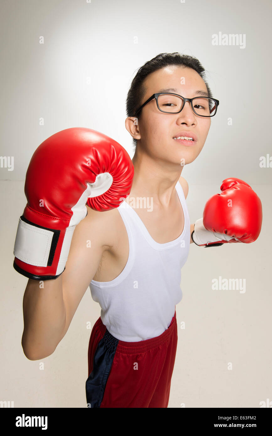 Portrait of Boxing Player Posing Stock Photo - Alamy