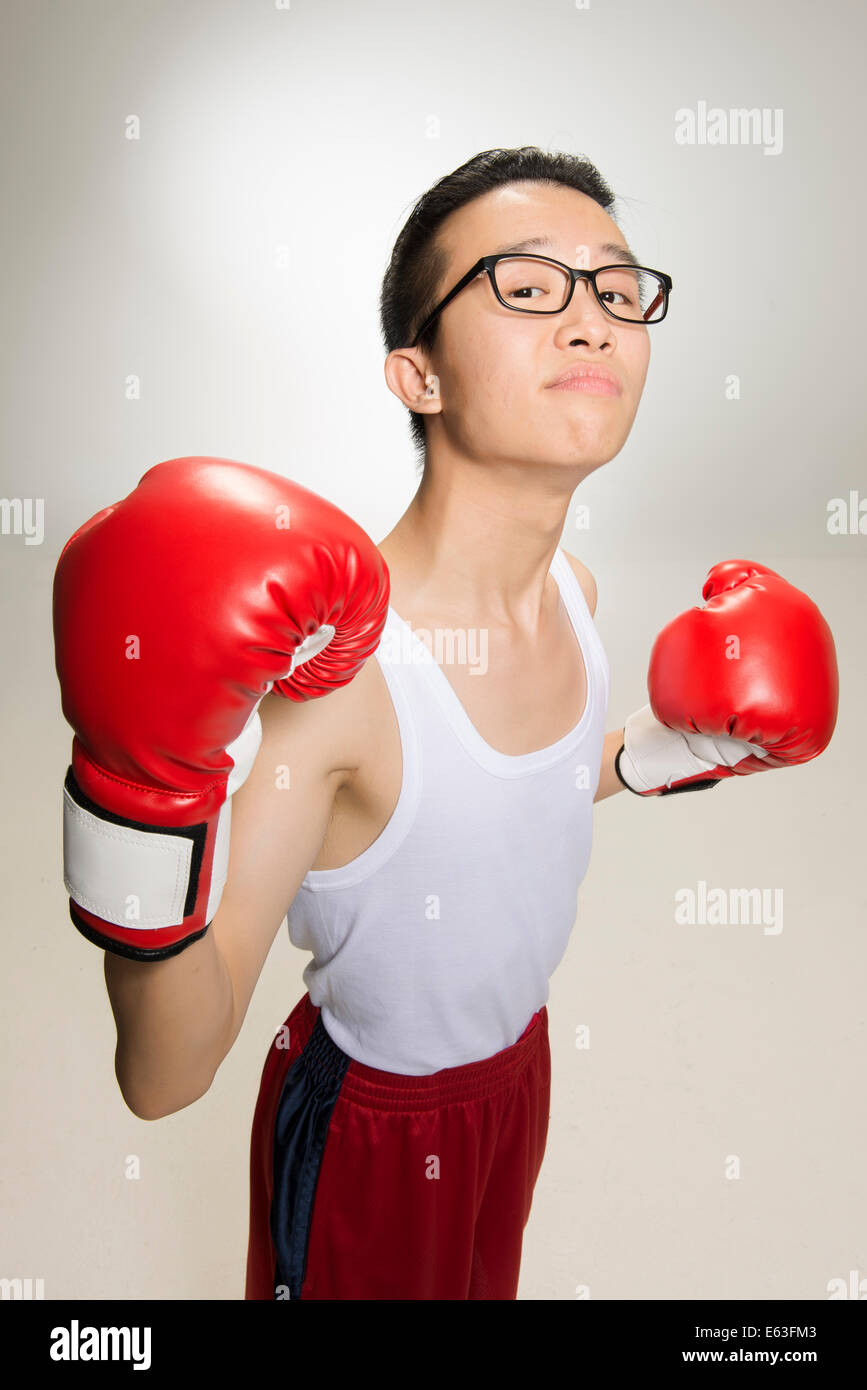 Portrait of Boxing Player Posing Stock Photo - Alamy