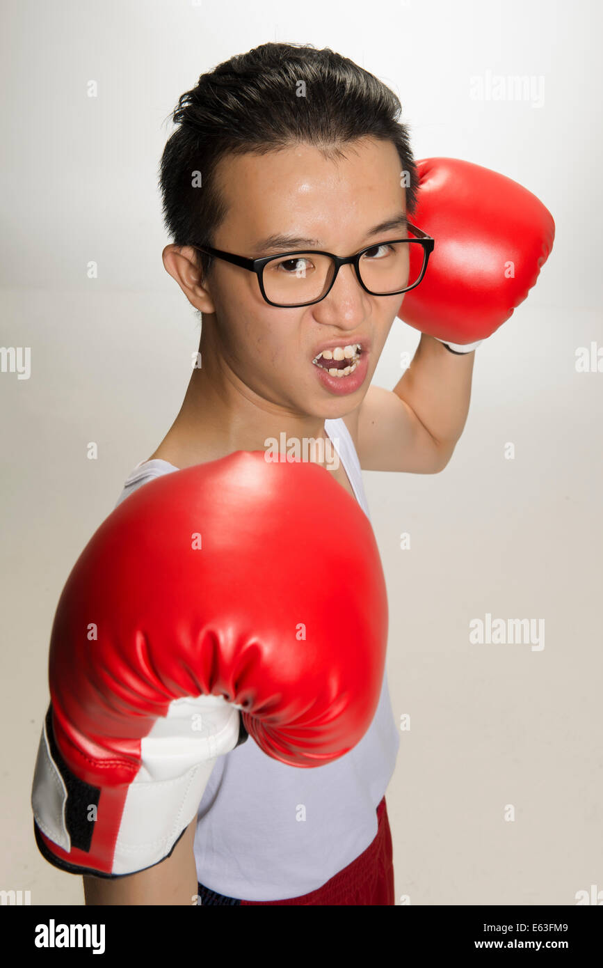 Portrait of Boxing Player Posing Stock Photo - Alamy