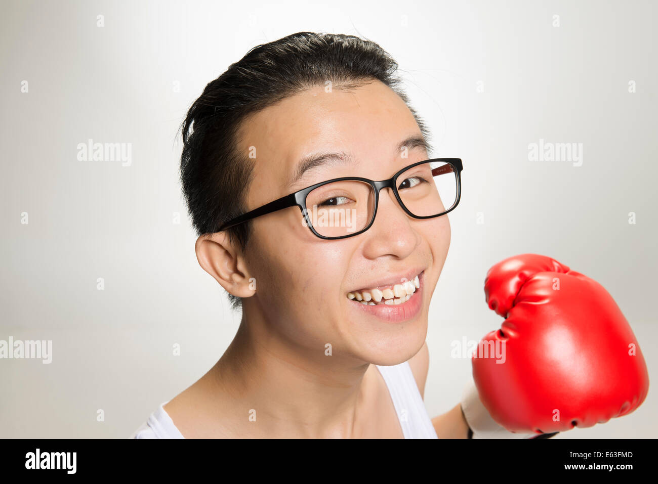 Portrait of Boxing Player Posing Stock Photo - Alamy